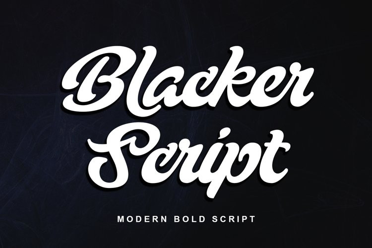Blacker Script Font - Free Font Blacker Script Font - Free Font