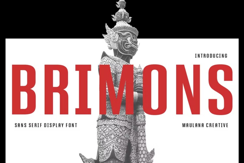 Brimons Sans Serif Display Font - Free Font Brimons Sans Serif Display Font - Free Font