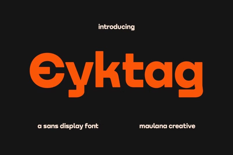 Eyktag Sans Serif Display Font - Free Font Eyktag Sans Serif Display Font - Free Font