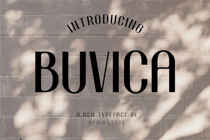 Buvica - Sans Serif Display Font - Free Font Buvica - Sans Serif Display Font - Free Font