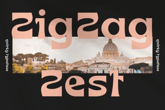 Zig Zag Zest Font - Free Font Zig Zag Zest Font - Free Font