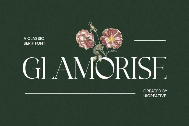 GLAMORISE Classic Serif Font - Free Font GLAMORISE Classic Serif Font - Free Font