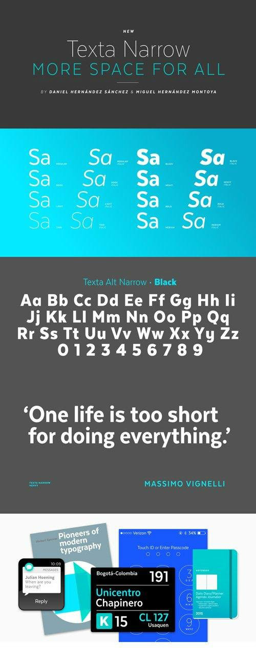 Texta Narrow Font - Free Font