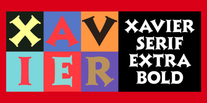 Xavier font family - Free Font