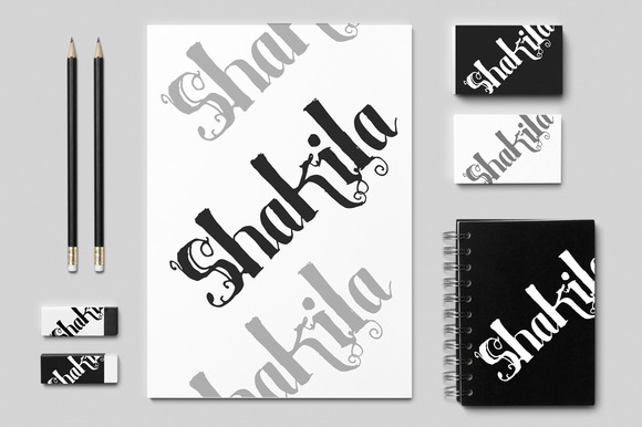 Shakila Typeface Hand Drawn Ornament - Free Font