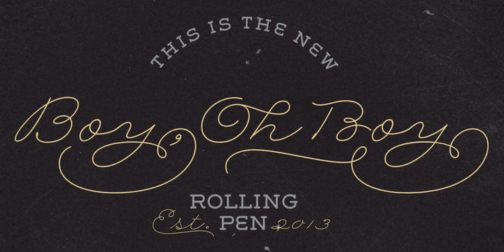Rolling Pen Font Family - Free Font
