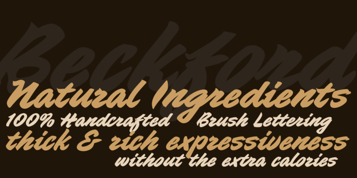 Beckford Script Font Family - Free Font