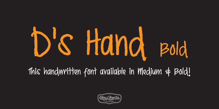 Ds Hand Font Family - Free Font