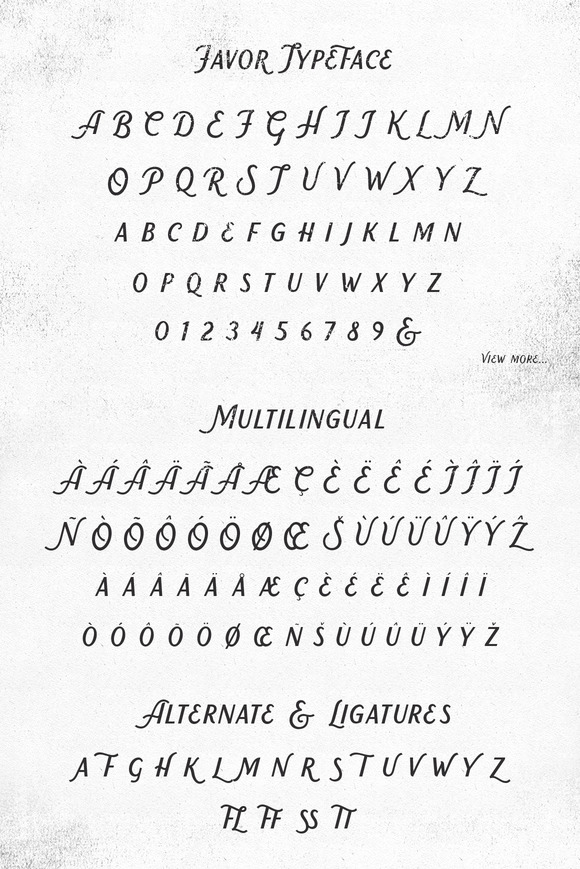 Favor Typeface - Free Font