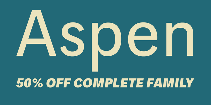 Aspen Font Family - iFonts.xyz