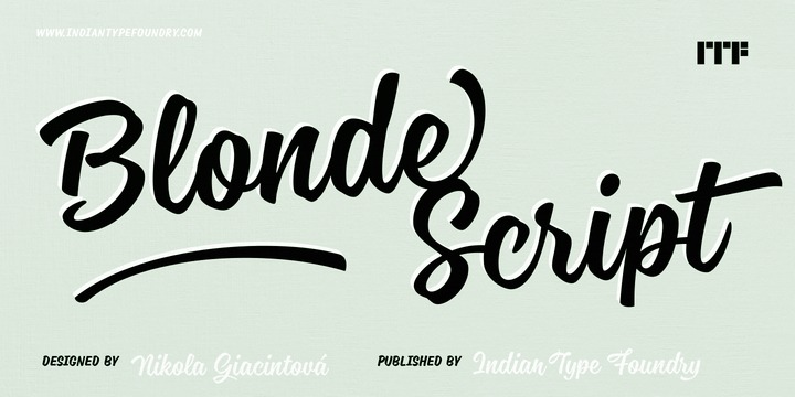 Blonde Script Font - Free Font
