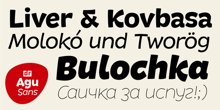 DR Agu Sans Font Family - Free Font