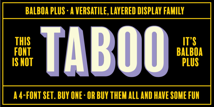 Balboa Plus Font Family - Free Font