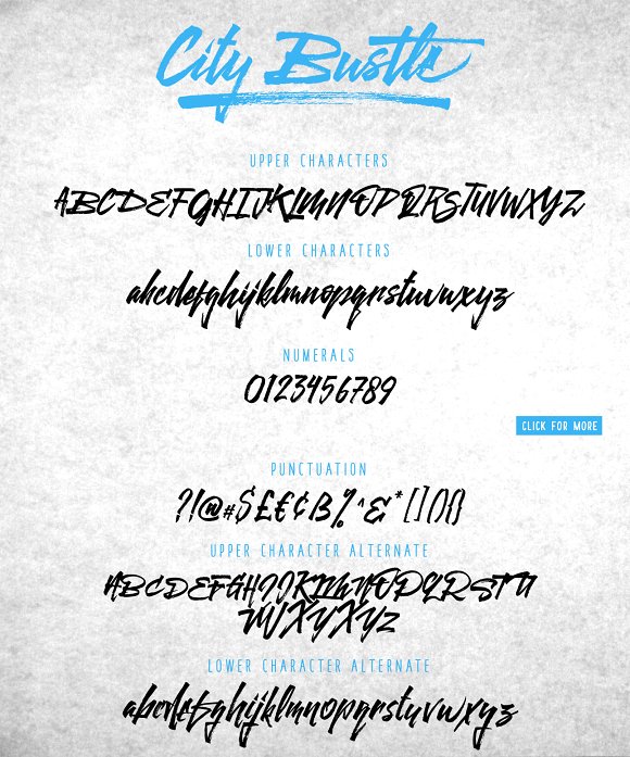 City Bustle brush font - Free Font