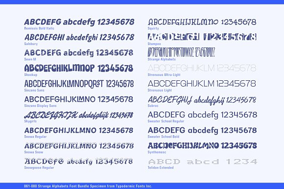 Strange Alphabets Font Bundle - Free Font