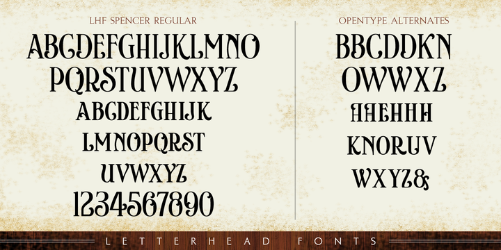 LHF Spencer Font - Free Font