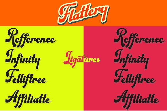 Flattery Display Font - Free Font