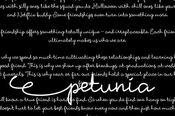 Petunia Script Font - Free Font