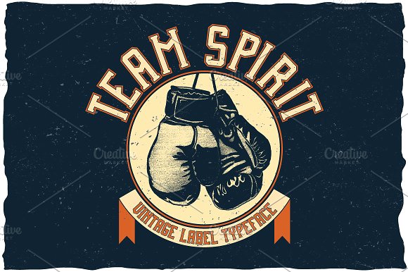 Team Spirit Label Typeface - Free Font