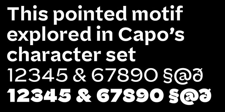 Capo Font Family - Free Font