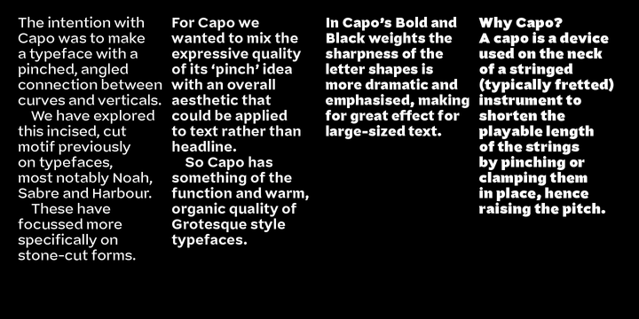 Capo Font Family - Free Font