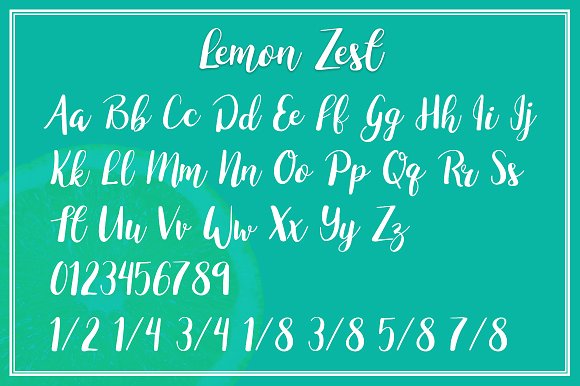 Lemon Zest Script - Free Font