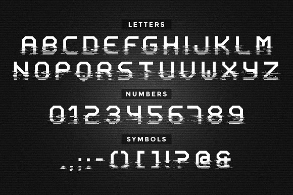 System Glitch - Display/ Glitch font - Free Font