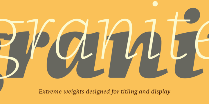 Granite Font Family - Free Font