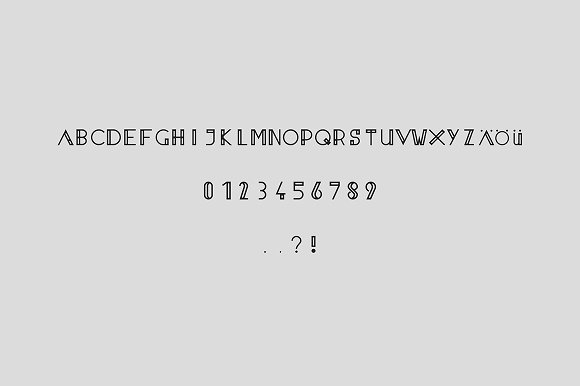two lines - Free Font