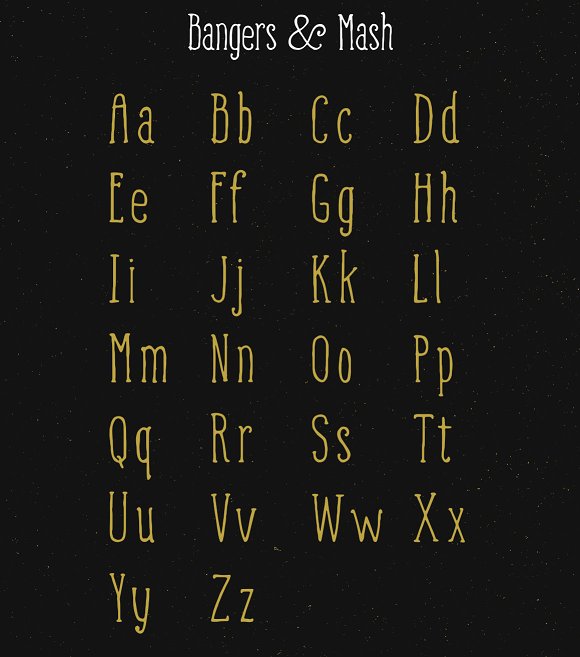 Bangers and Mash font - Free Font