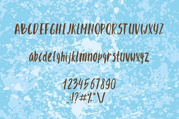 Spring font/9 suitcases - Free Font