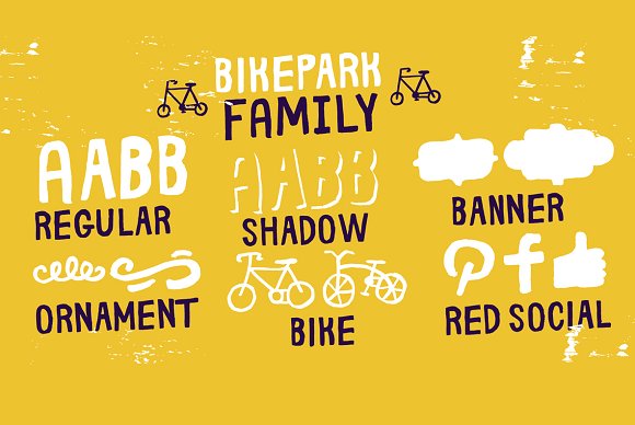 Bike Park all family - Free Font
