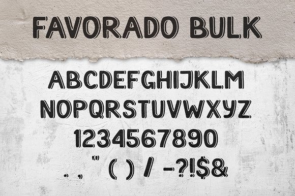 Favorado typeface - Free Font