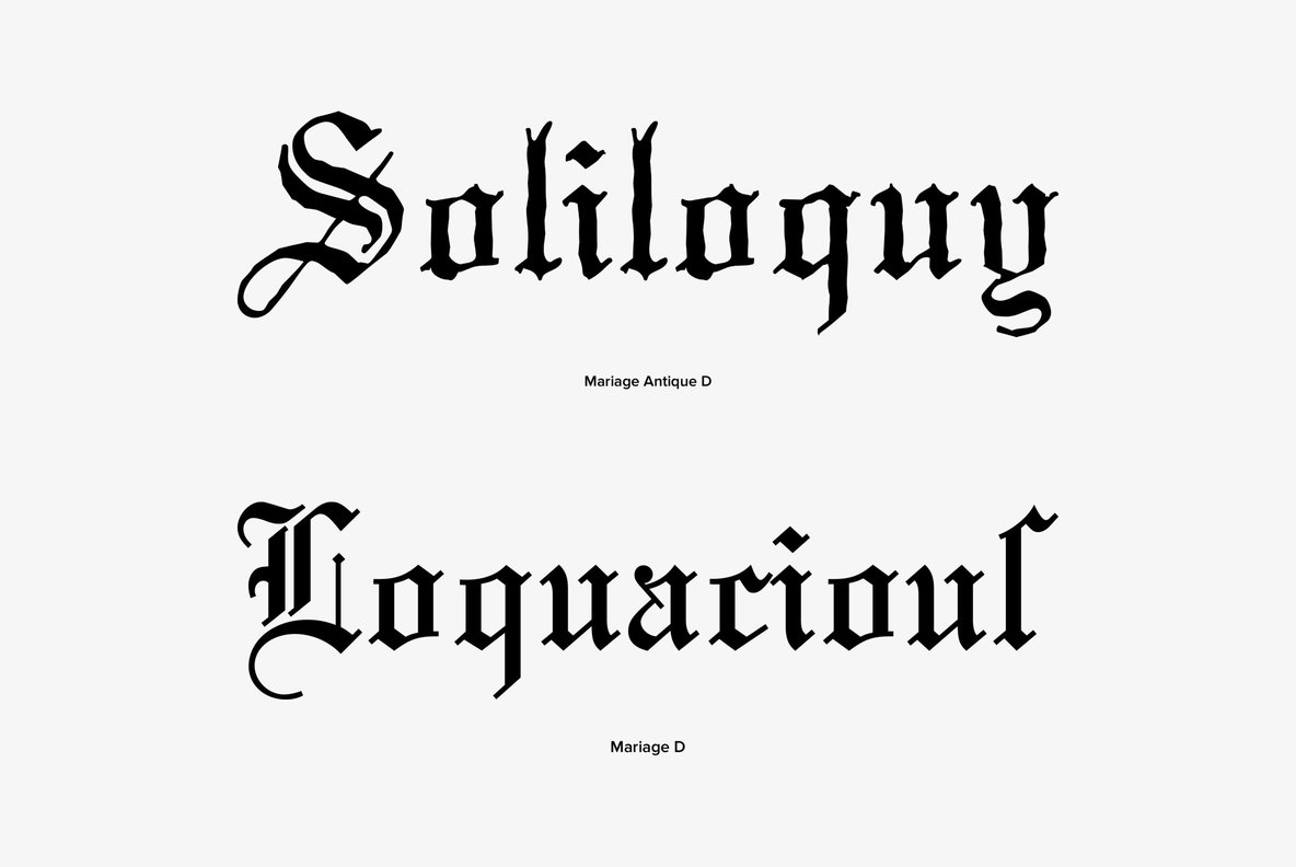 Mariage Font Family - Free Font