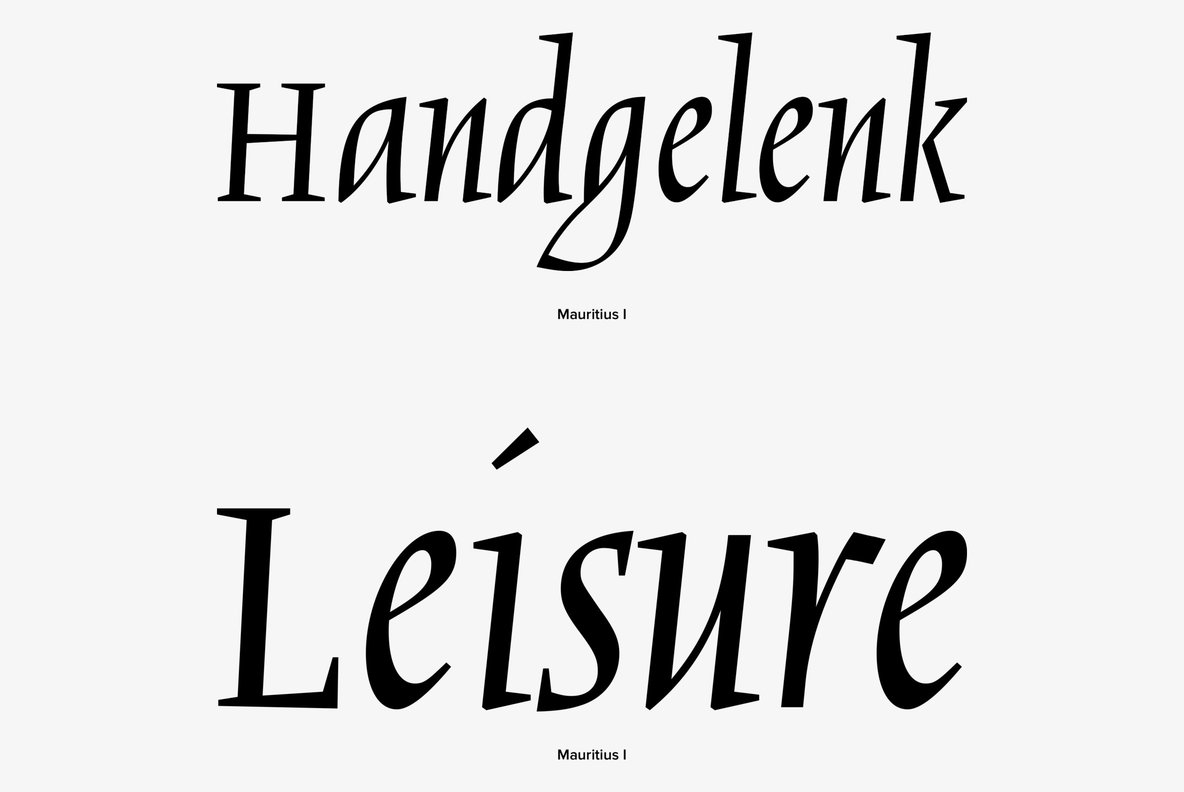 Mauritius Font - Free Font