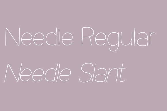 Needle Sans Serif Font - Free Font