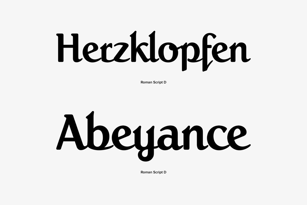 Roman Script Font - Free Font