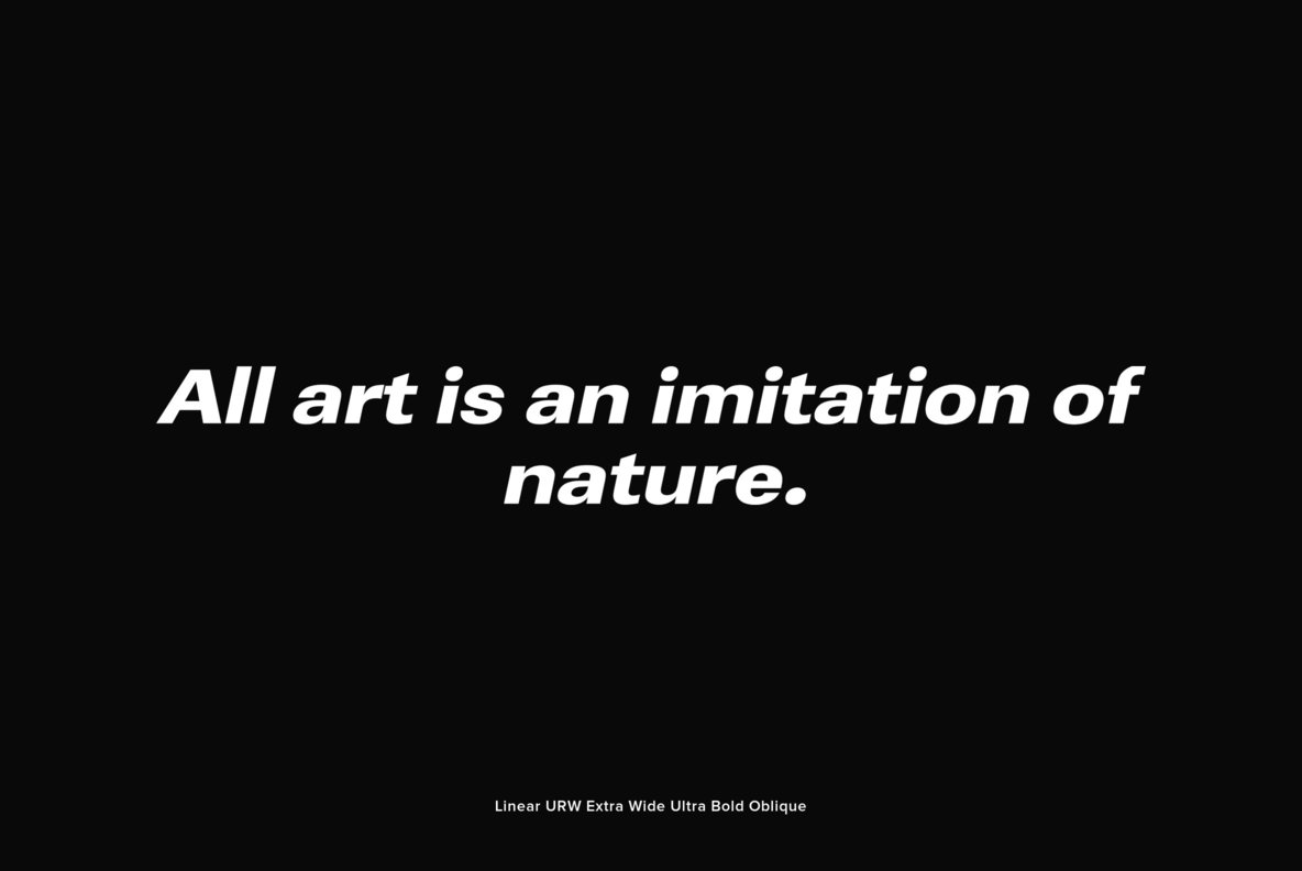 URW Linear Font Family - Free Font