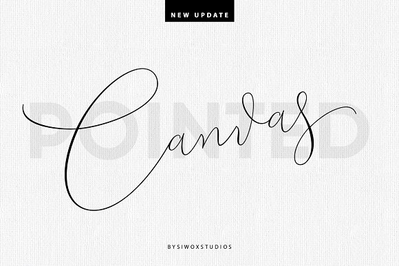 Canvas Pointed Script - Free Font