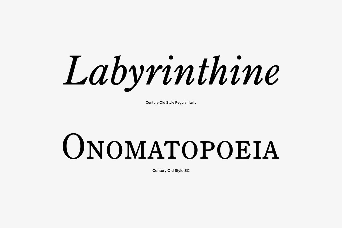 Century Old Style Font Family - Free Font