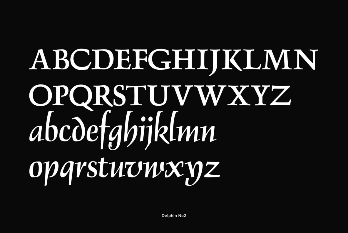 Delphin No 2 Font - Free Font
