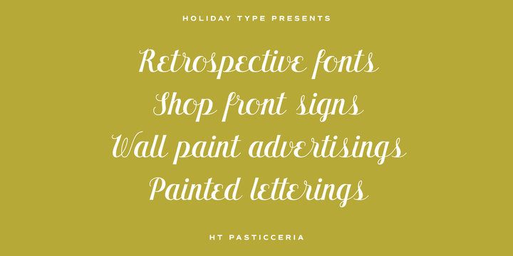 HT Pasticceria Font - Free Font