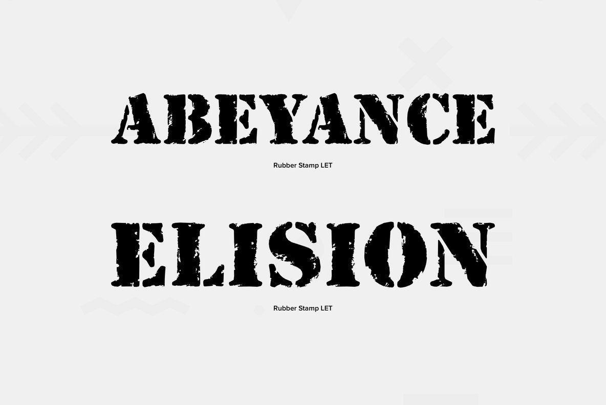 Rubber Stamp Font - Free Font
