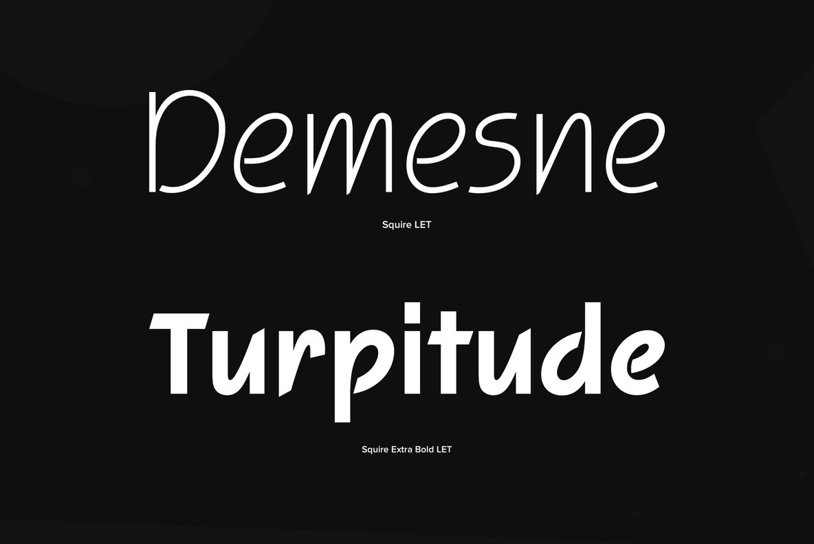 Squire Font Family - Free Font