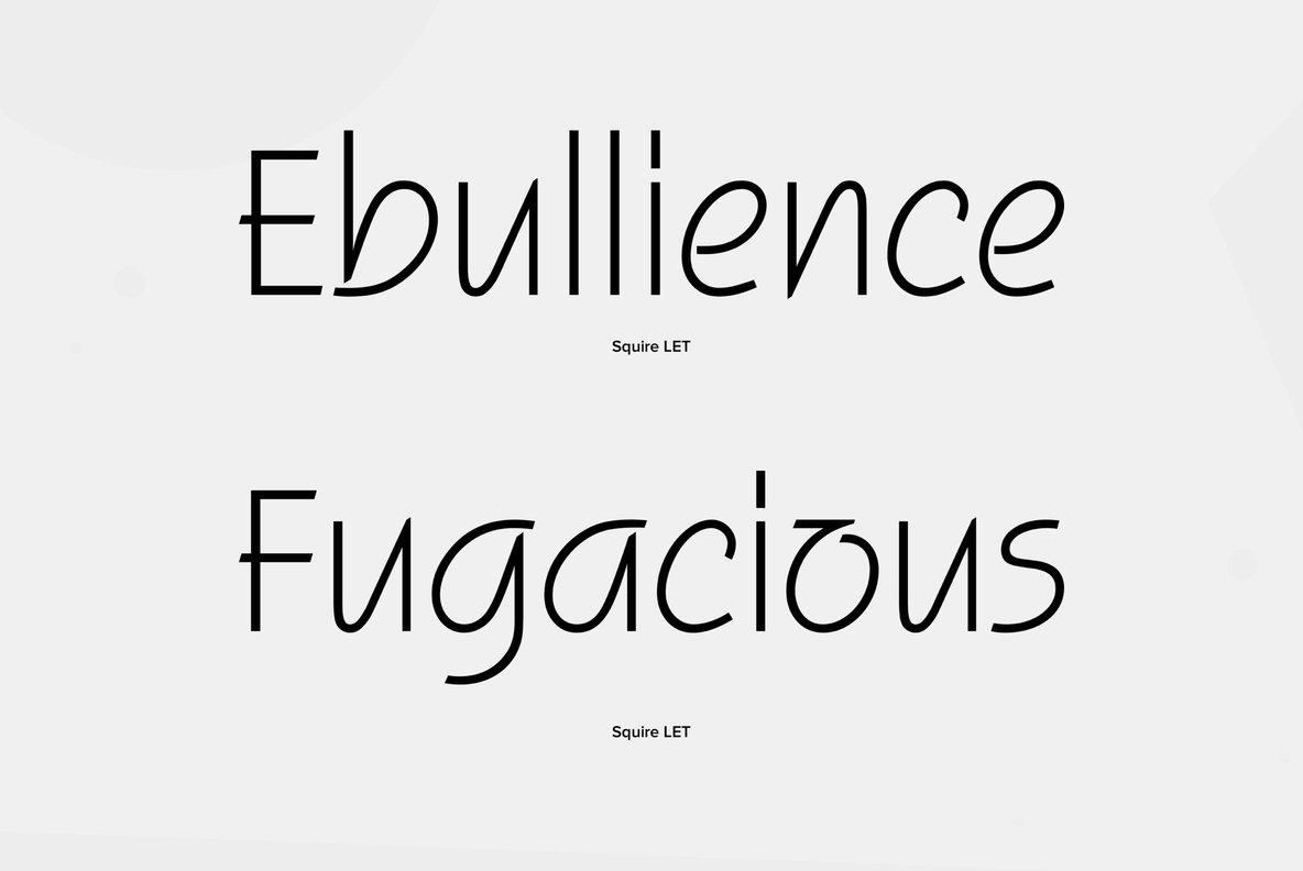 Squire Font Family - Free Font