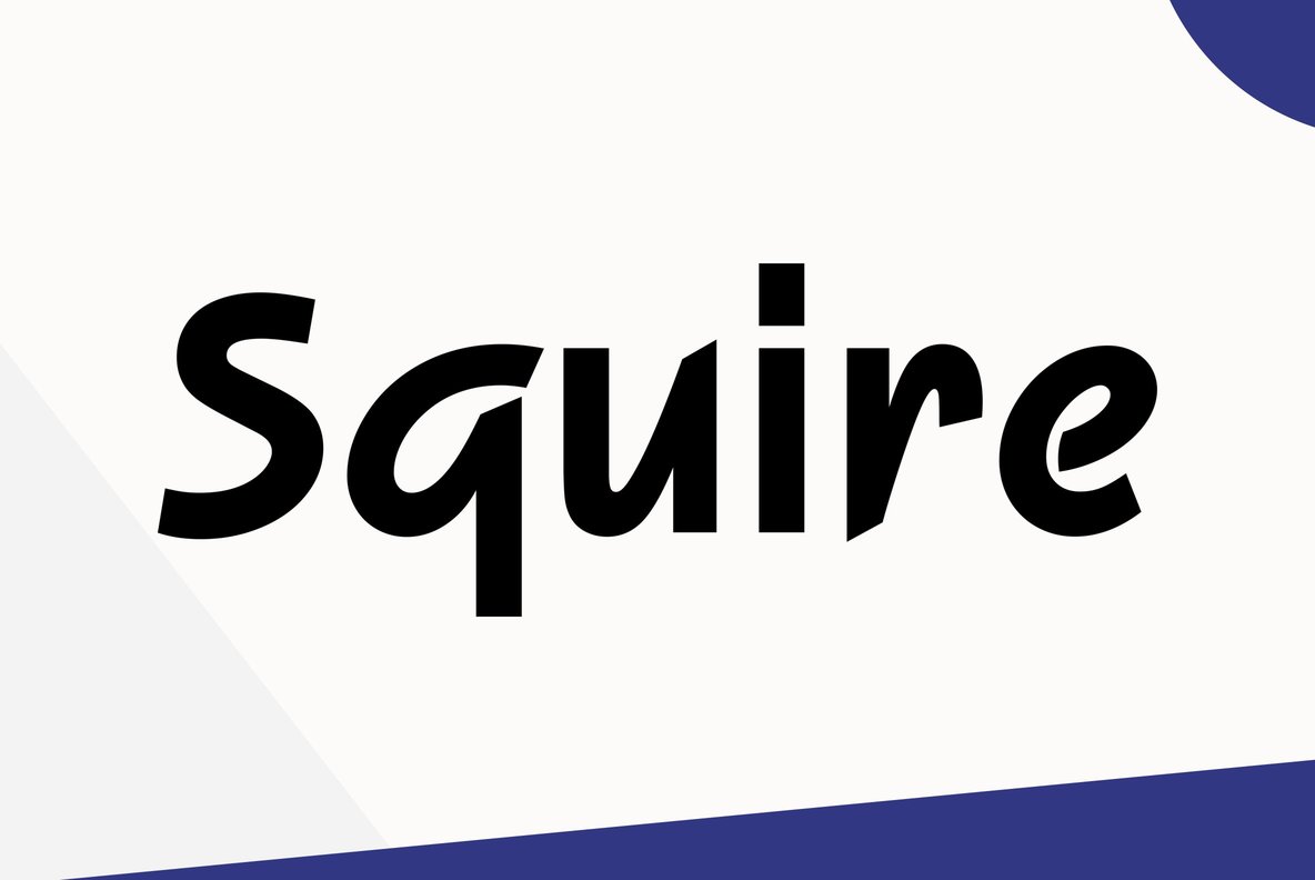 Squire Font Family - Free Font