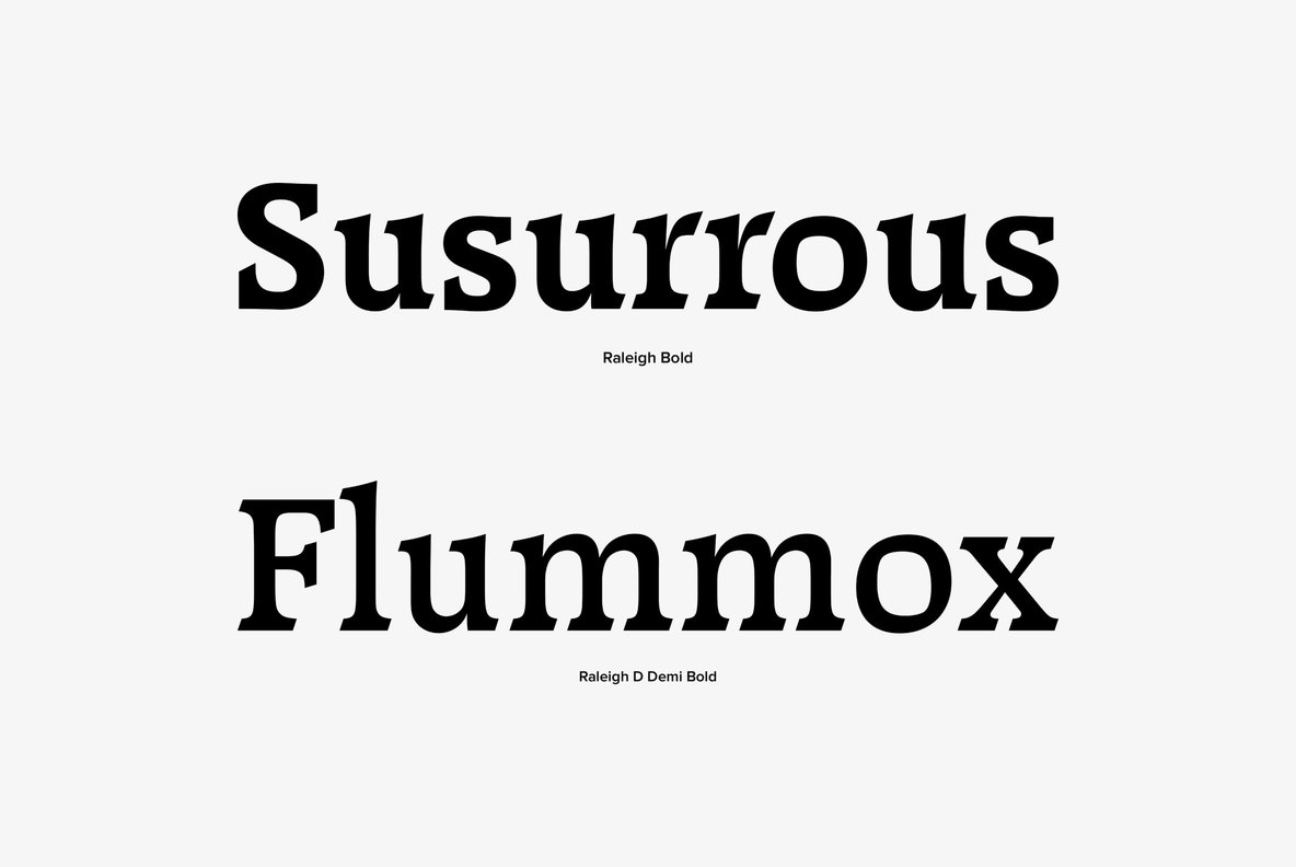 URW Raleigh Font Family - Free Font