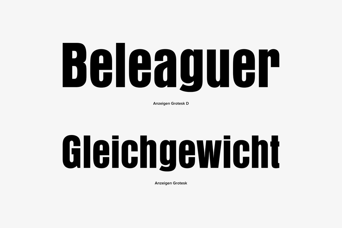 Anzeigen Grotesk Font - Free Font