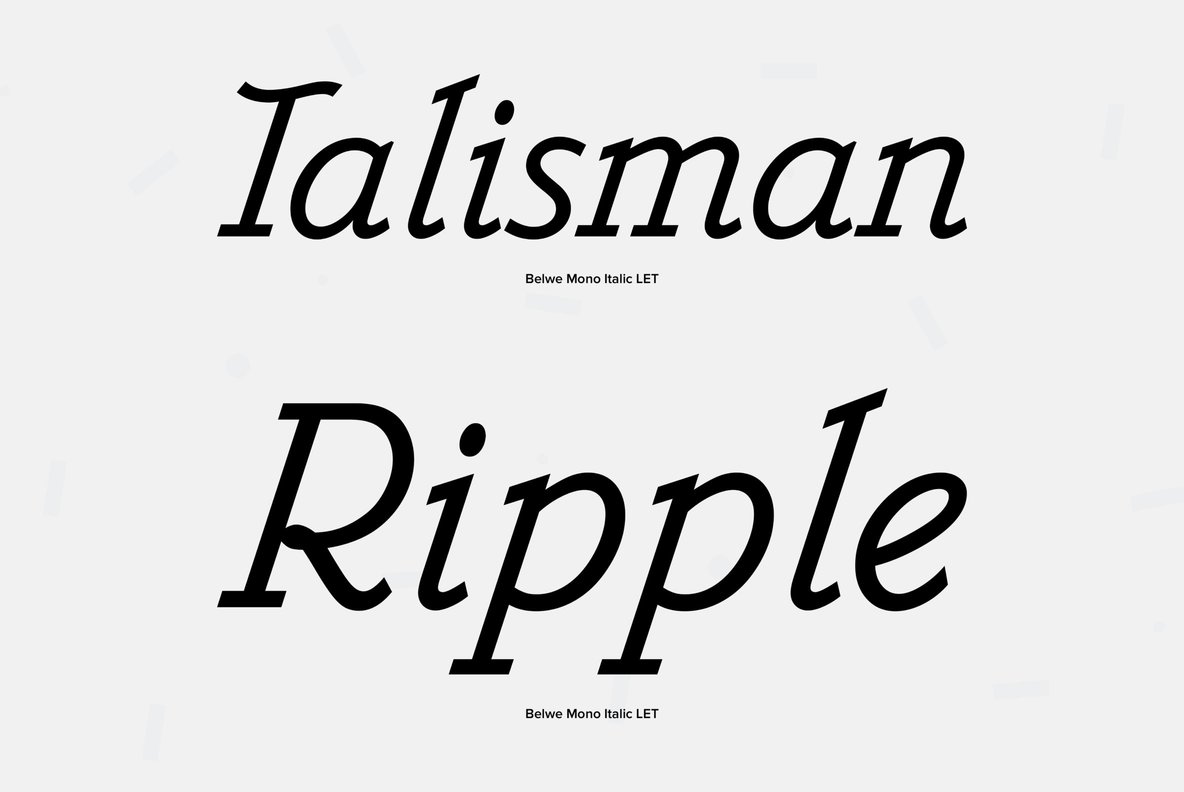 Belwe Font Family - Free Font