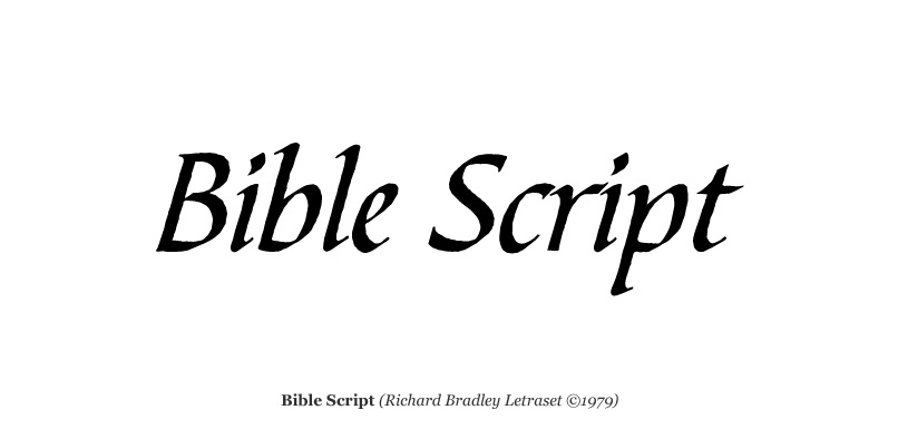 Bible Script Font - iFonts.xyz
